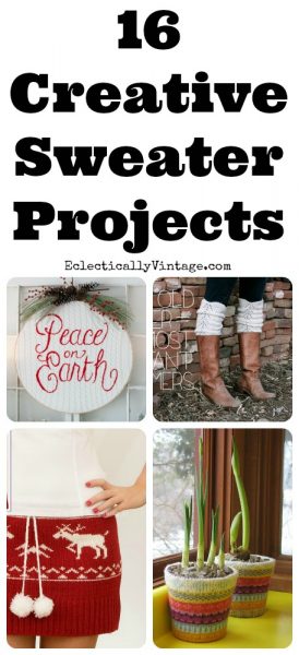 Creative Sweater Crafts at Eclectically Vintage