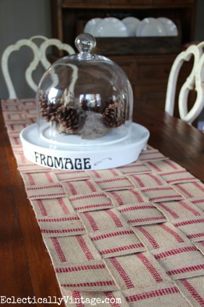 How to Make an Upholstery Webbing Table Runner