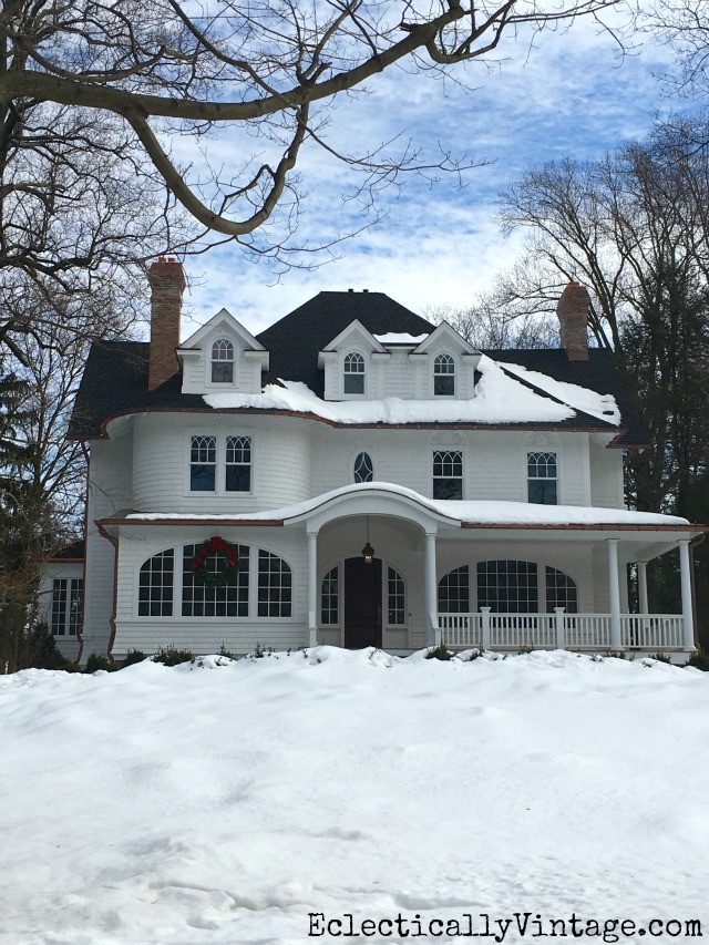 Beautiful Houses in the Snow