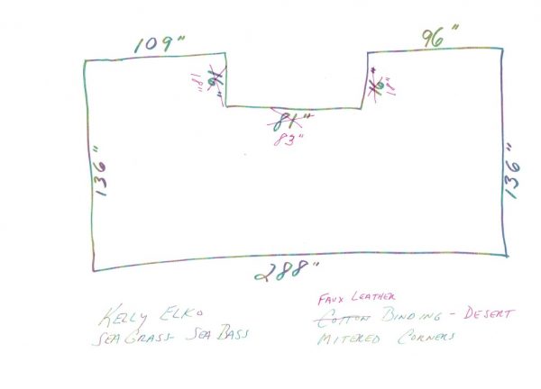 Living Room Solution - Custom Cut Rug - Kelly Elko